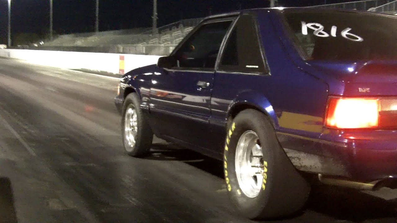 306ci fox body 10.80@129 vortech s-trim - YouTube