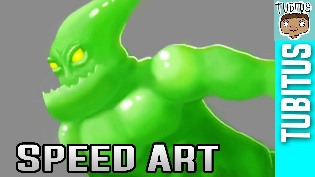 Zac speed painting / League of legends speed art or drawing - YouTube