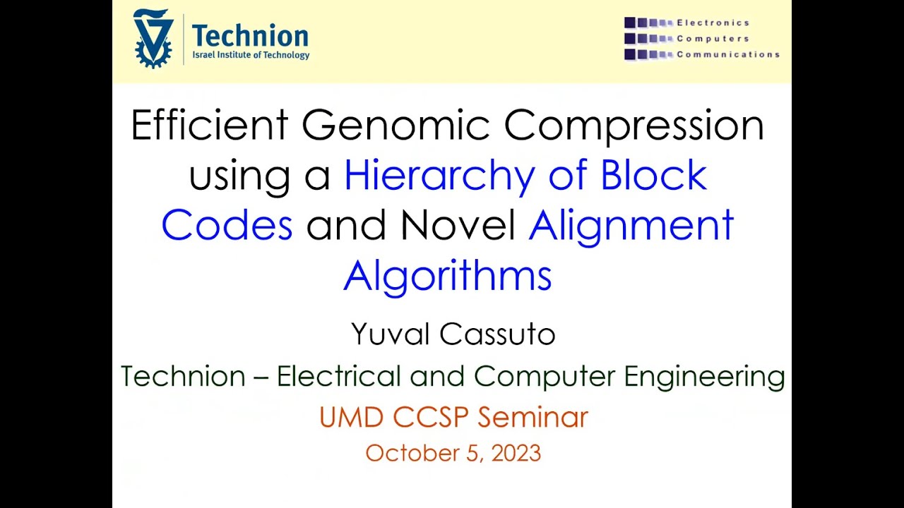 Efficient Genomic Compression Using A Hierarchy Of Block Codes And Novel Alignment Algorithm