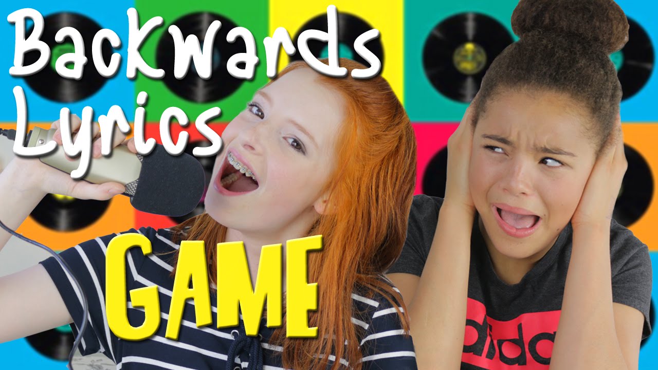 Backwards Lyrics Game / Guess That Song Challenge with Singing ...
