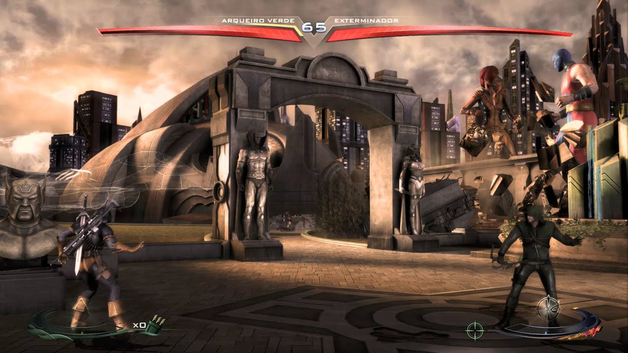 Slade Wilson apanhando de Oliver Queen | Injustice Gods Among Us PC ...