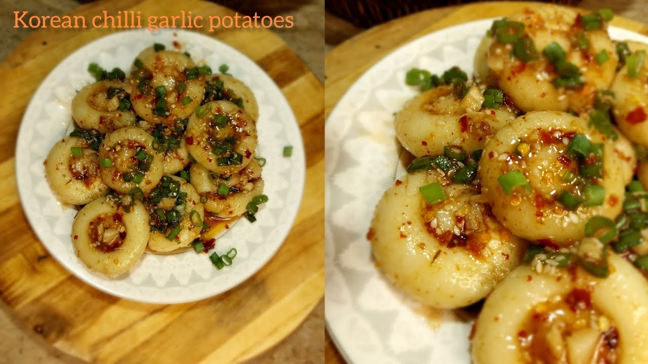 korean chilli garlic potatoes|easy potato recipe| - YouTube