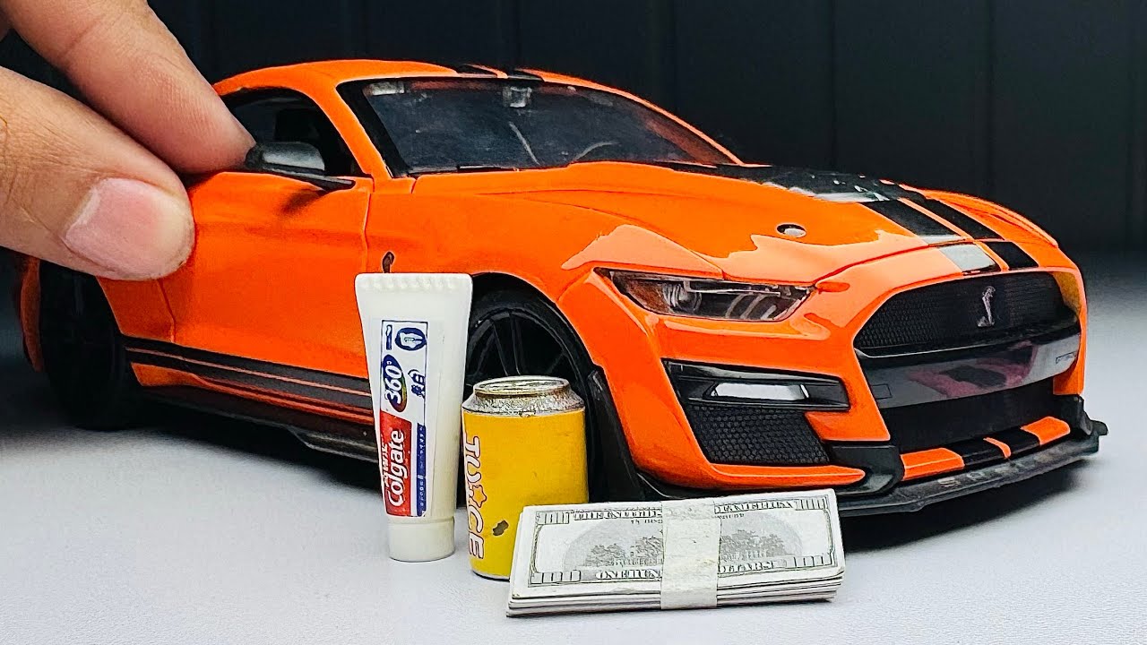 Realistic Ford Mustang Shelby GT500 2020 Model Car Unboxing - YouTube