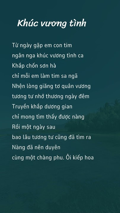 Cần Vinh x Lee Ken - Khúc vương tình - YouTube