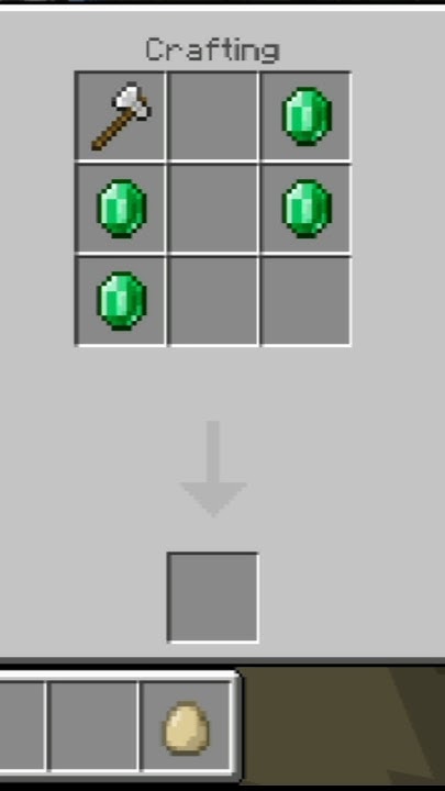 How to craft Vindicator Spawn egg in Minecraft #shorts #minecraft - YouTube