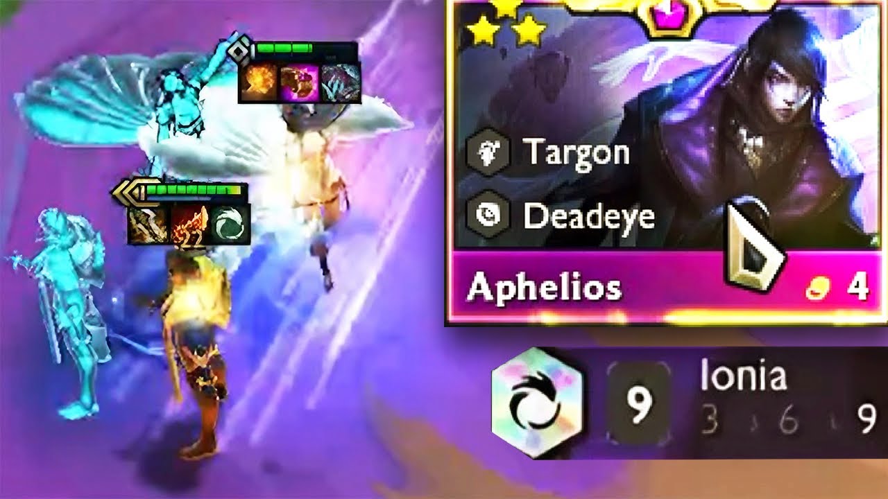 9 Ionia Aphelios ⭐️⭐️⭐️ 3 Star Tft Set 9 Youtube