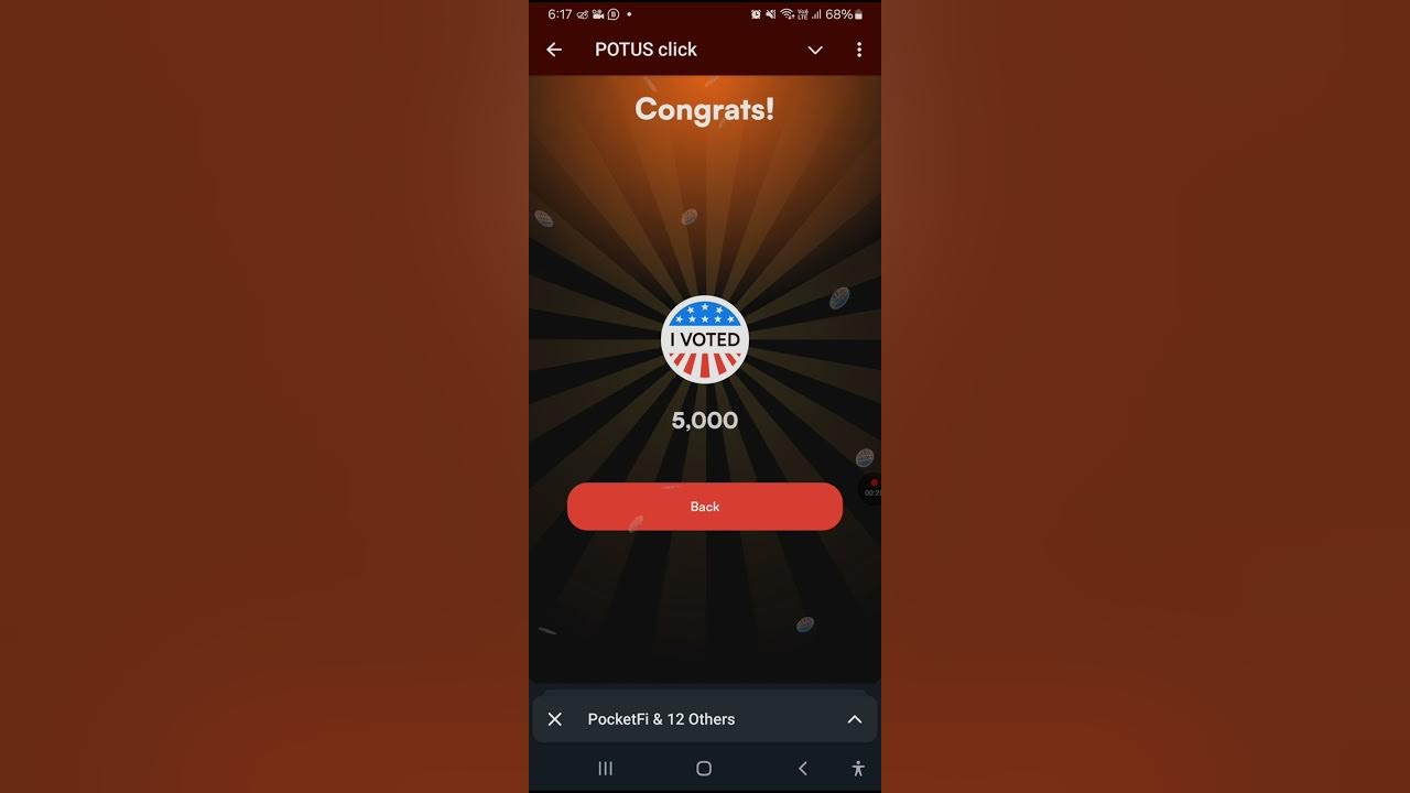 5th November potusclick daily quiz #crypto #cryptocurrencyairdrop #potusclick - YouTube