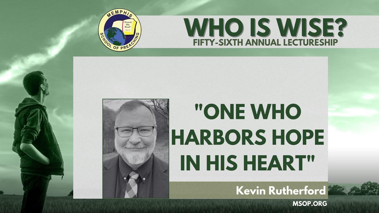One Who Harbors Hope In His Heart - Kevin Rutherford - YouTube