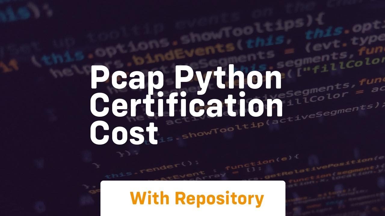 pcap python certification cost - YouTube
