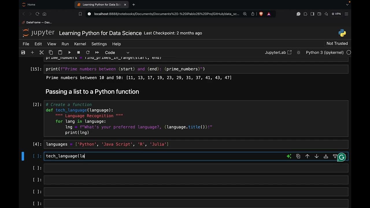 Passing a list to a Python Function - YouTube