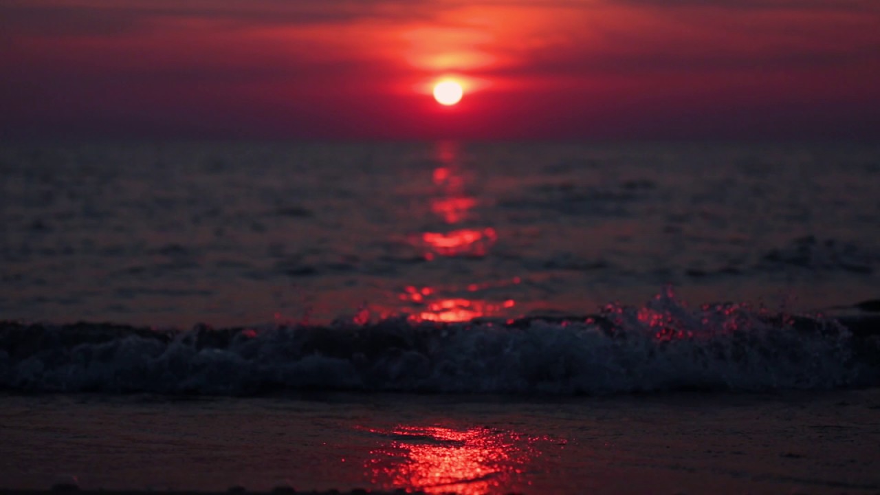 Sun Setting Lake. No sound. Screensaver. - YouTube