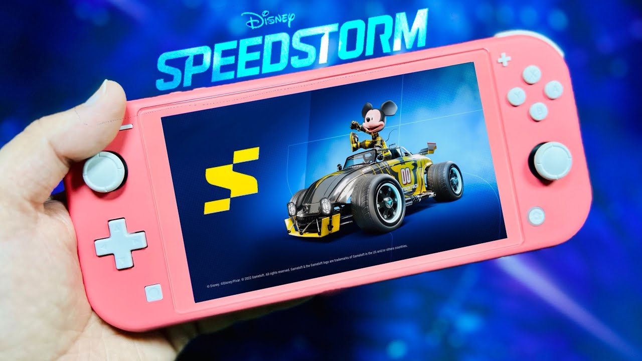 Disney SpeedStorm On Nintendo Switch Lite Coral #27k - YouTube