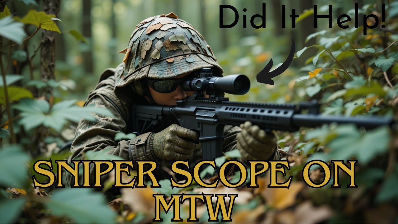 Does A Sniper Scope Help on an M4 Airsoft Gun? (MTW) - YouTube