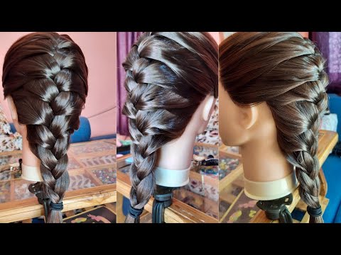How to Braid Hair | Very Easy Choti Hairstyle for Girls | Basic French ...