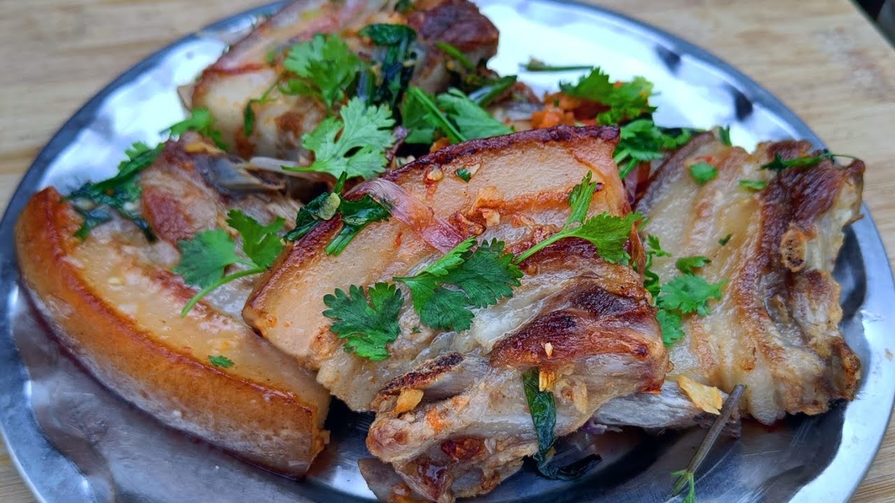 Pork Ribs Fry || Pork fry without Masala || Tasty Pork ribs fry recipe ...