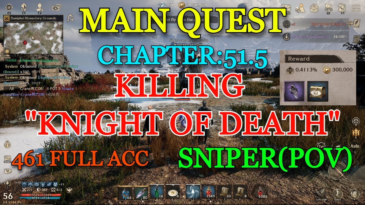 NIGHT CROWS: MAIN QUEST CHAPTER:51.5 KILLING"KNIGHT OF DEATH"461FULL ...