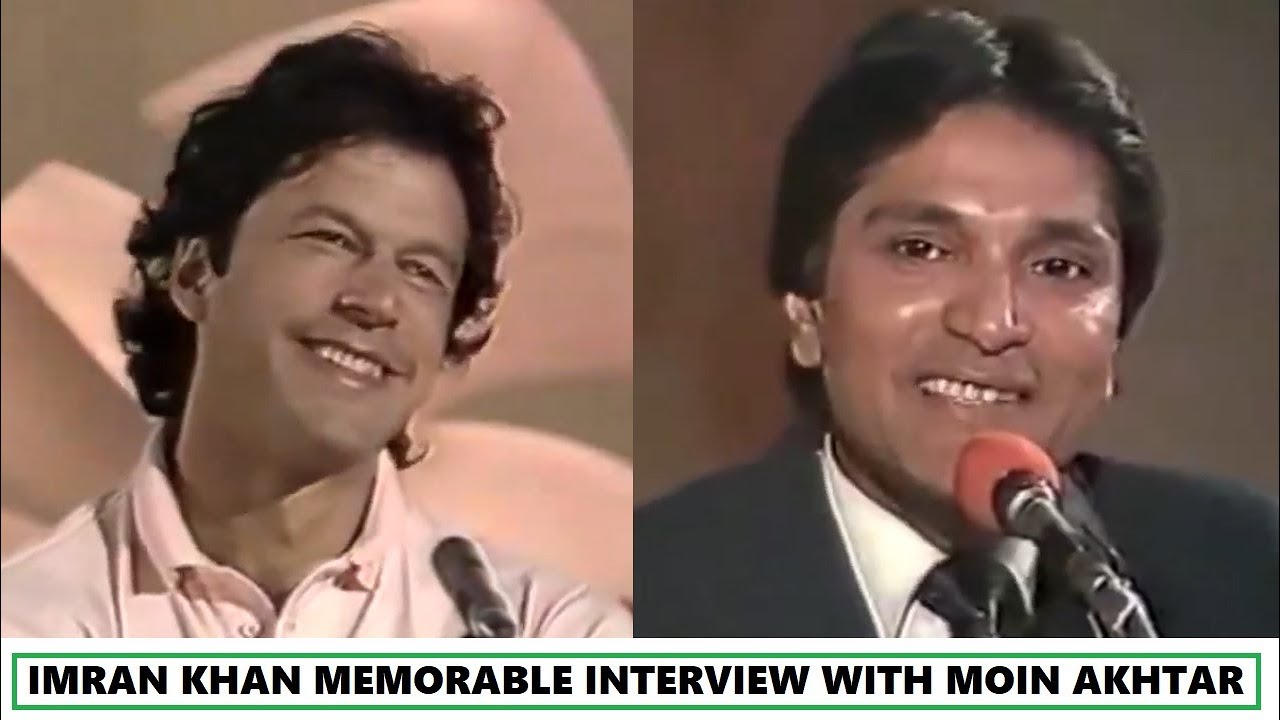 Former Pakistan Captain Imran Khan Memorable Interview with Moin Akhtar ...
