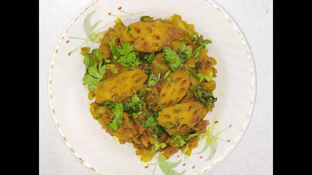 झटपट बनाये कमल ककड़ी की स्वादिष्ट सिंधी सब्जी | Authentic Sindhi Bhee ...