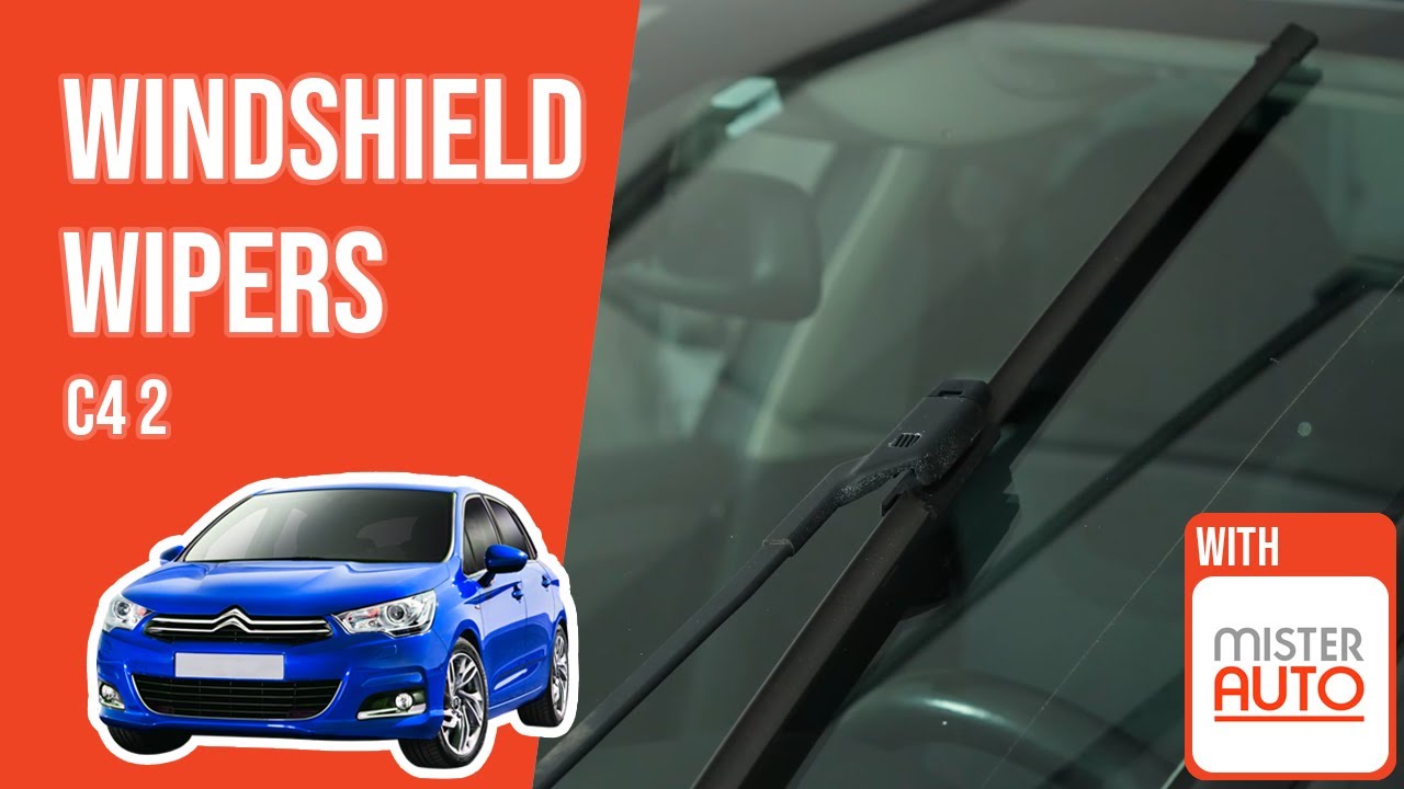 How to replace the windshield wipers Citroën C4 mk2 🌧 - YouTube