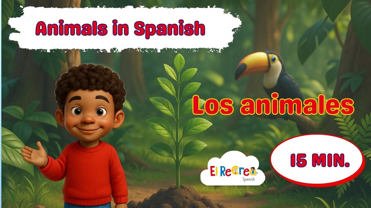 Learn Animals in Spanish! Songs + Mini Lessons for Kids - YouTube