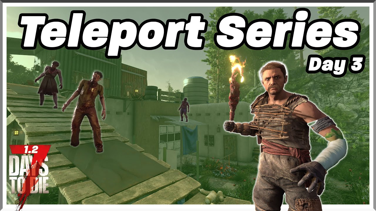 Teleporting Zombies cause CHAOS - 7 Days to Die - YouTube