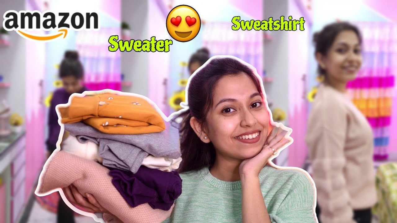 Amazon Winter Collection 😍 Amazon Sweatshirt Try-On Haul 🥰 Affordable ...