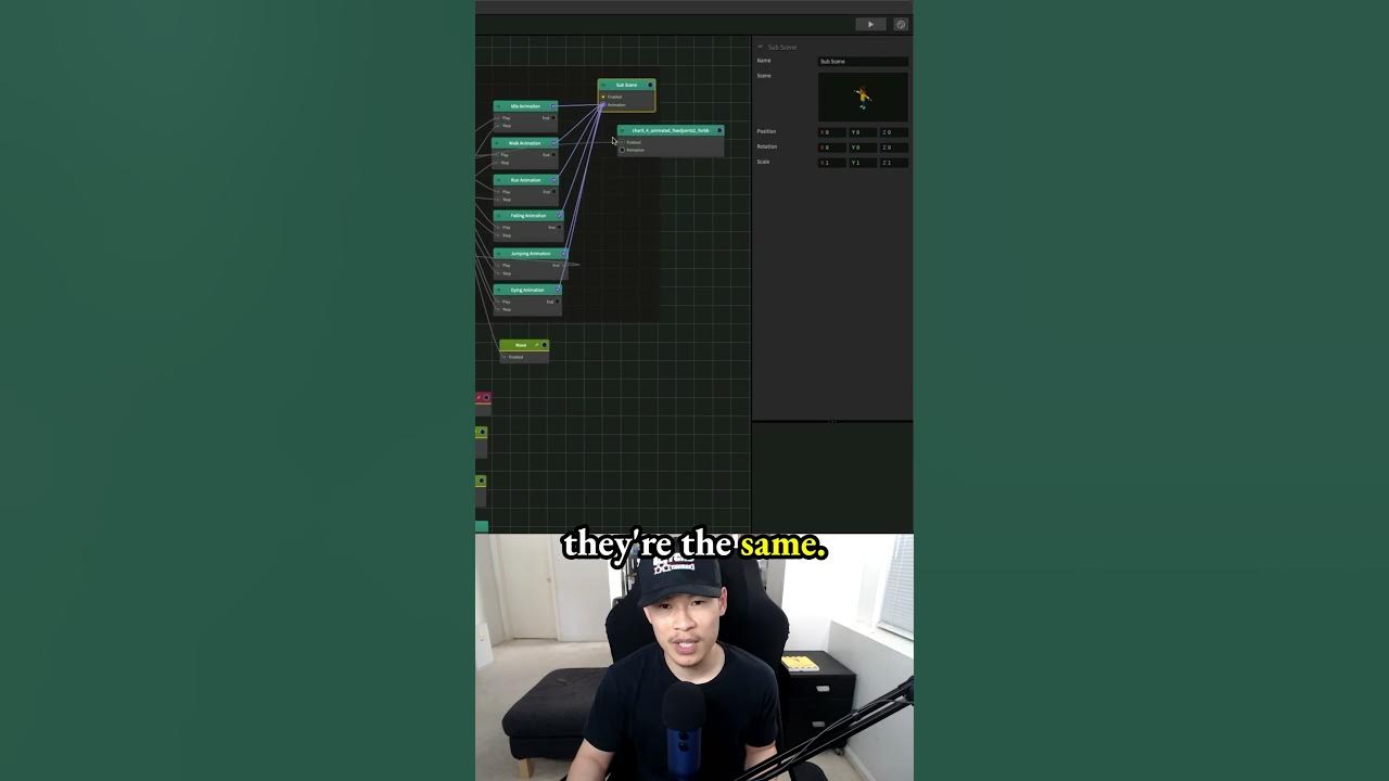 Integrating FBX Animations w/ Sub Scenes - making a 3d game in Buildbox - Character 3.4: Dino ...