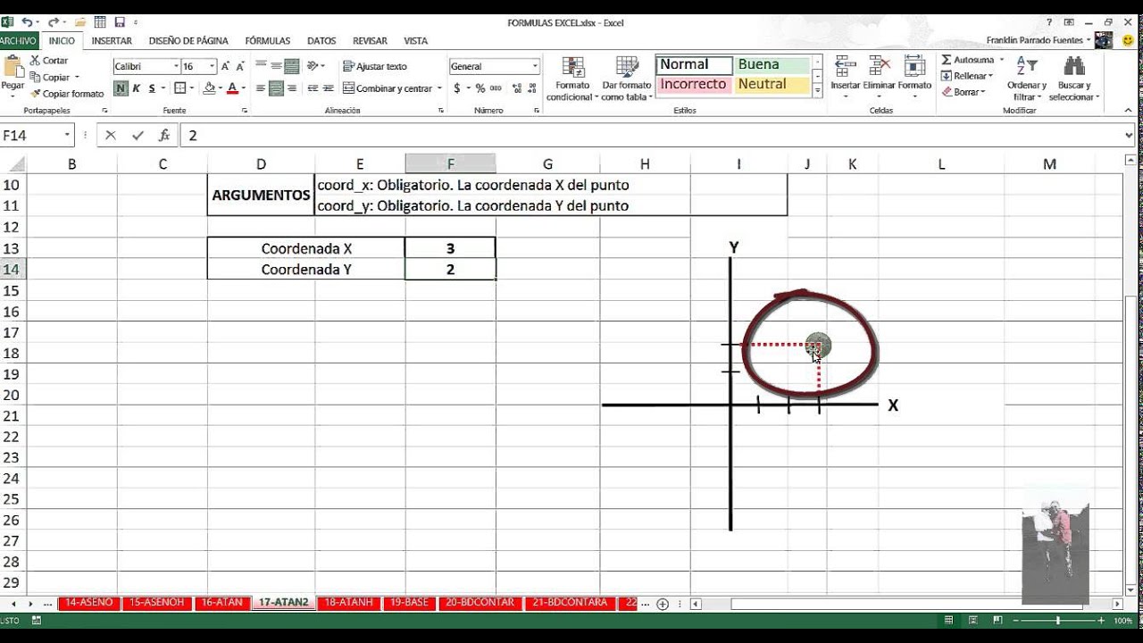 Función ATAN2 Excel 2013: 17 de 449 (HD 1340 x 720) WMV - YouTube