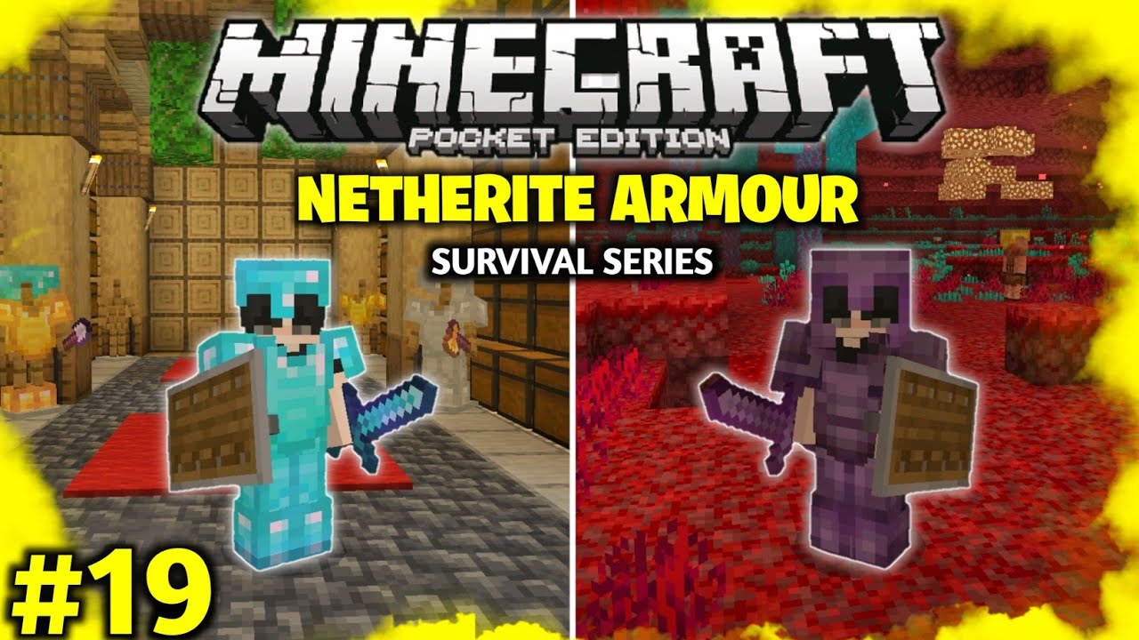 The Netherite Armor Upgrading Diamond Armor To Netherite Armor In ...