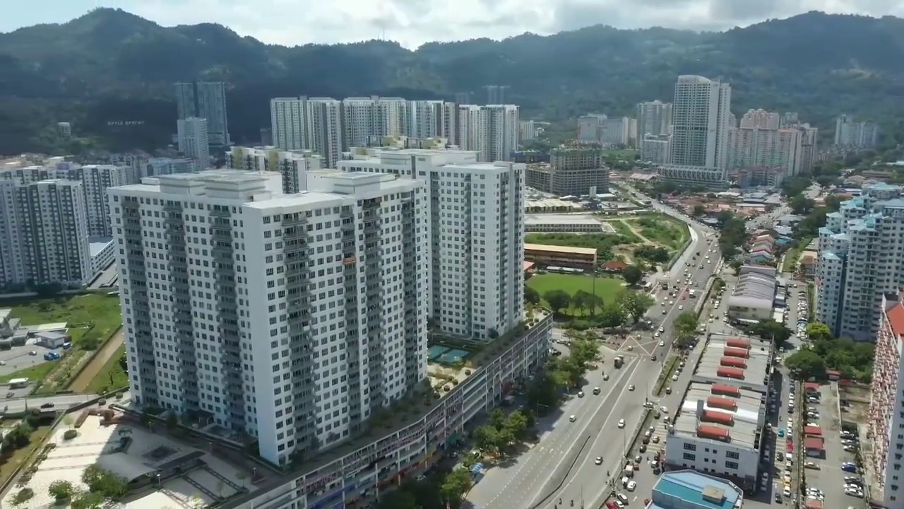 Relau town (center) in Penang, Malaysia?. - YouTube