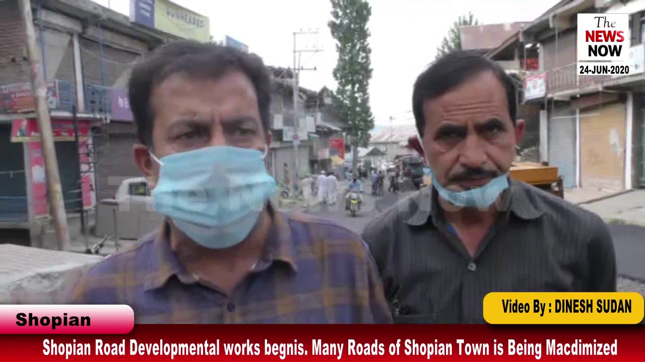 Shopian Road Developmental works begnis Many Roads of Shopian Town is ...