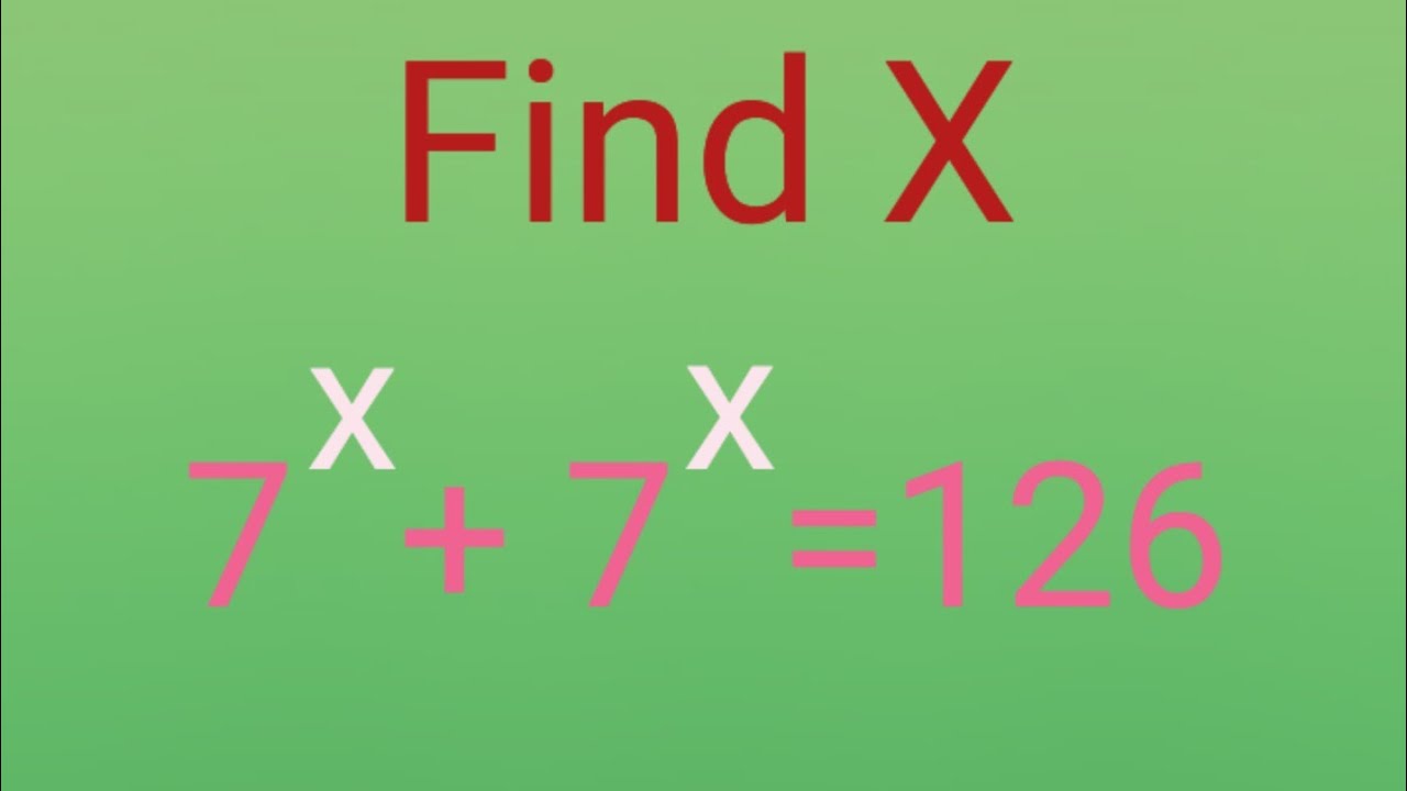 Nice Maths Algebra Question/How to find X???? - YouTube