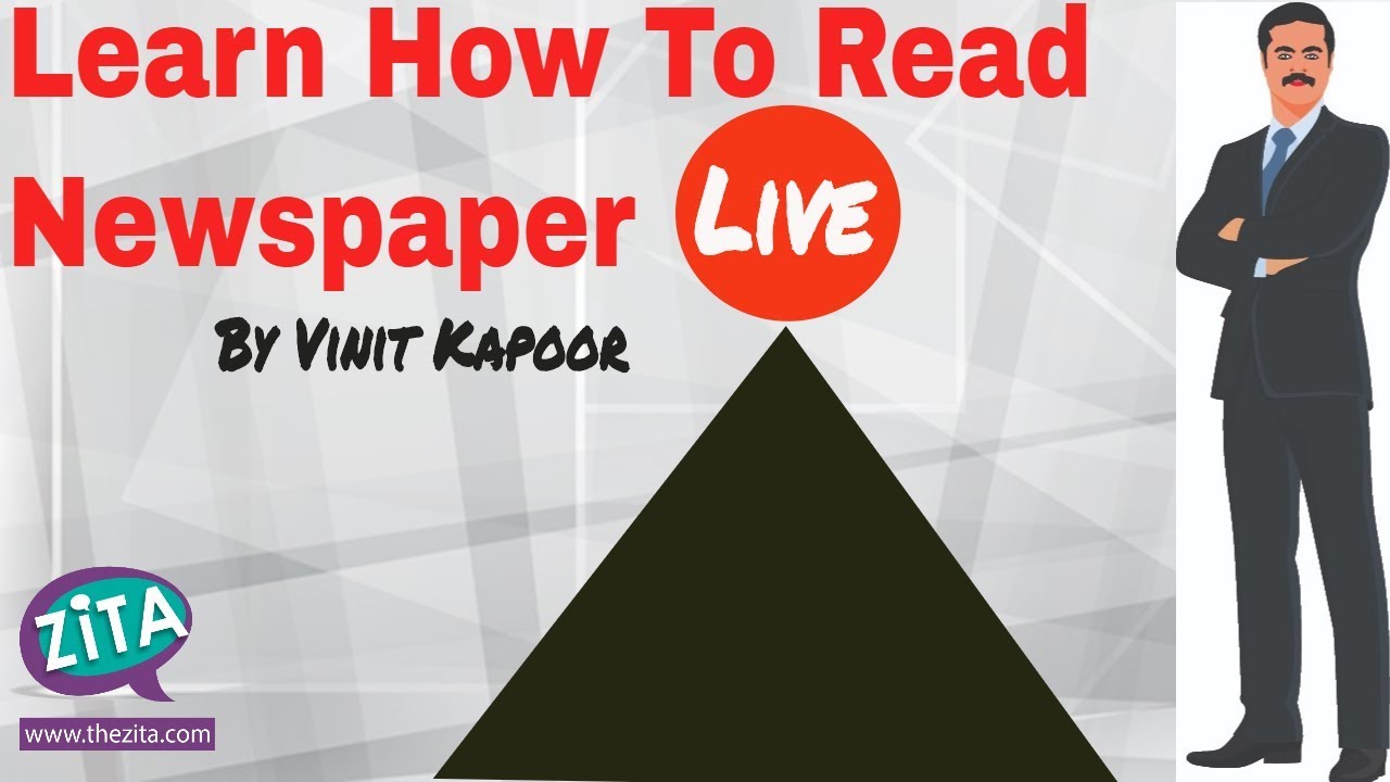 Newspaper Reading Session Live|How To Read Newspaper| Newspaper Vocab ...