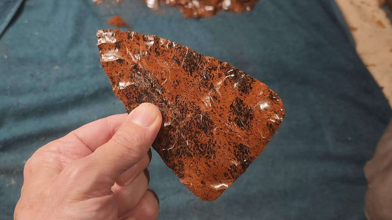 1680 - Part 2/2 - Fully Explained Knapping Obsidian Preform with Bopper ...