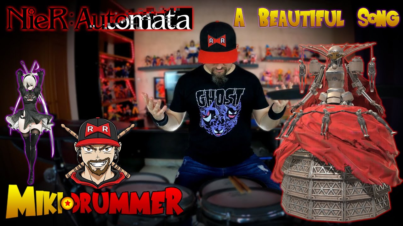 NieR: Automata | A Beautiful Song | Opera Boss | Drum Cover By Miki ...