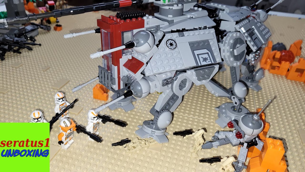 Lego Star Wars AT-TE Walker 75337 seratus1 unboxing Kampfläufer Clone ...