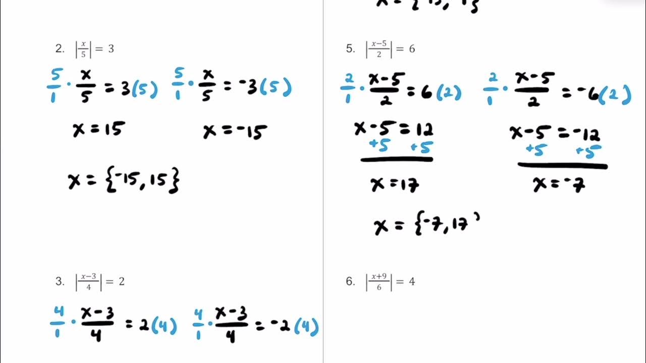How to Solve Absolute Value Equations with Fractions [12 Detailed Practice Problems] - YouTube
