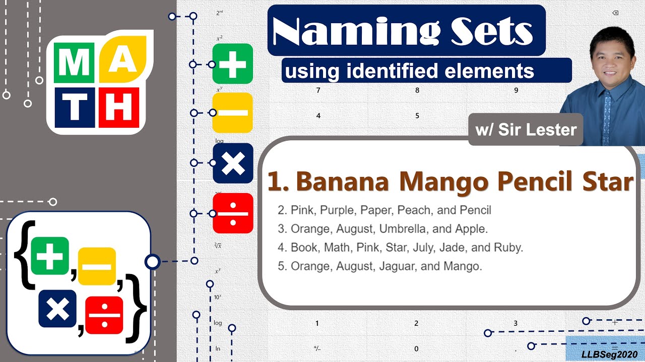Naming Sets - Math 7_Unit 1_Lesson 1_Practice Exercises A - YouTube