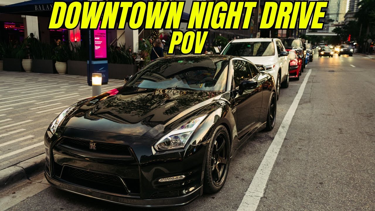 NISSAN GTR R35 – NIGHT DRIVE IN THE CITY POV EXPERIENCE - YouTube