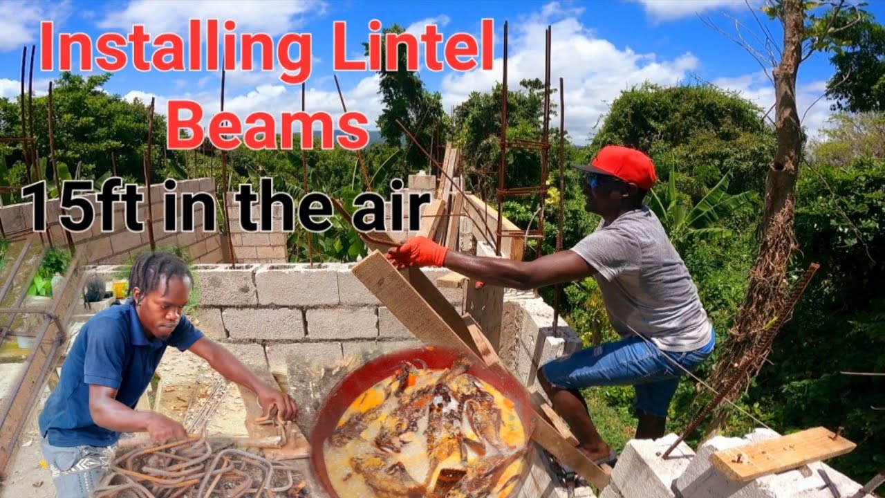How to properly install a lintel beam|HOW TO BUILD A HOUSE #tutorial# ...