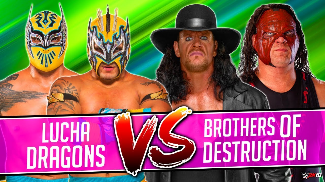 Kalisto & Sin Cara (Lucha Dragons) vs. Undertaker And Kane (Brothers Of ...