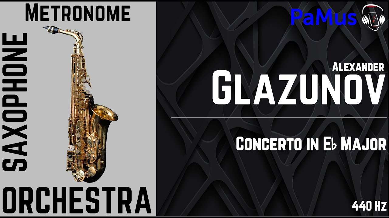Alexander Glazunov: Saxophone Concerto - orchestra accompaniment 440Hz ...