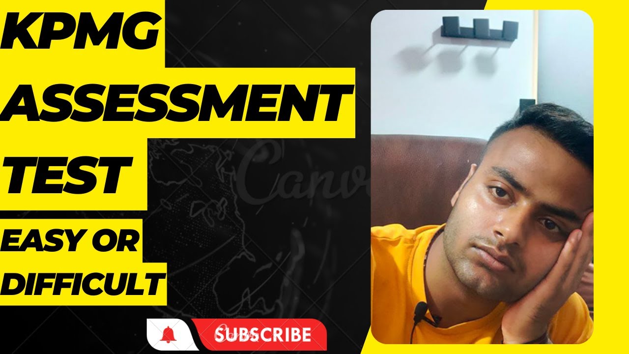 KPMG Assessment Test |Easy or Difficult| |Big 4| - YouTube