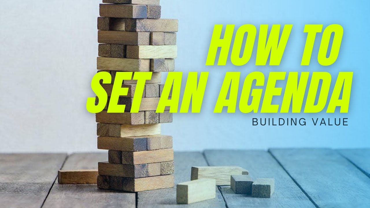 How to Set an Agenda - YouTube