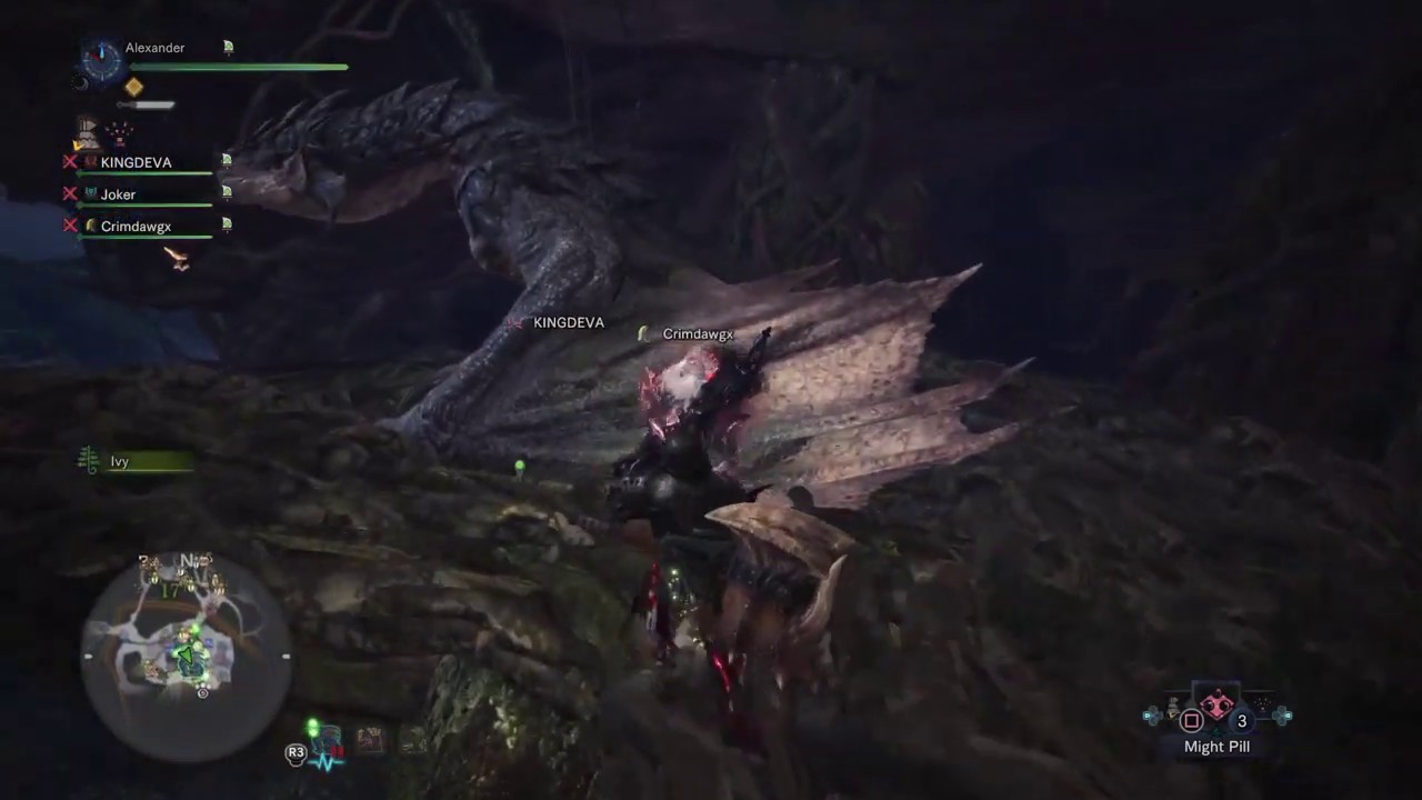 MHW Azure Rathalos 55 seconds (Slay) 4P Great Sword, Hammer, Charge ...