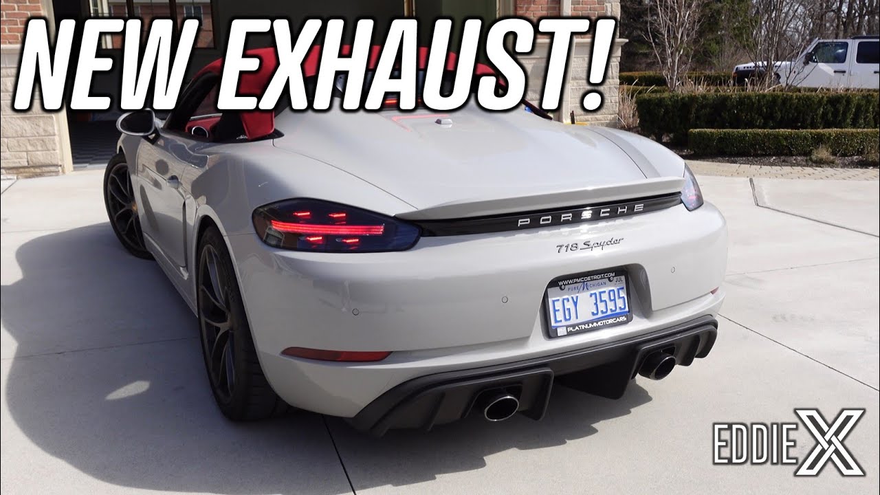 Porsche 718 Spyder Update! NEW AKRAPOVIC EXHAUST! - YouTube