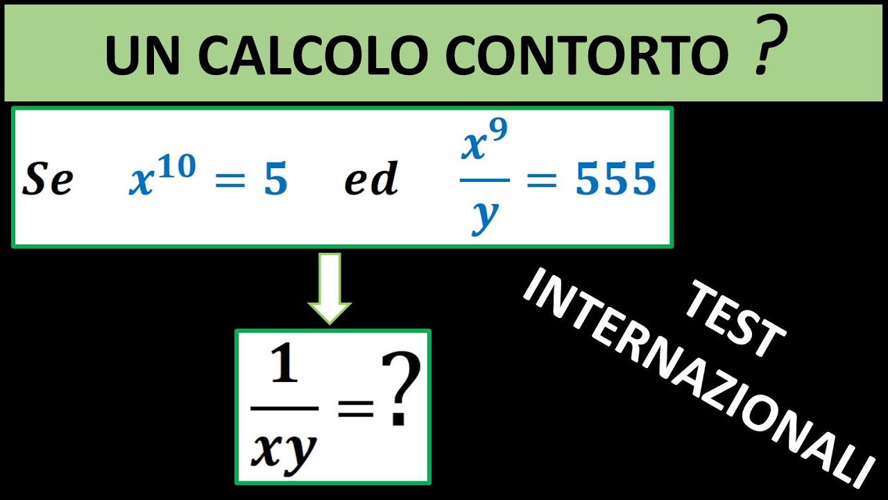 Un calcolo contorto con frazioni e potenze. Ma è veramente così ...