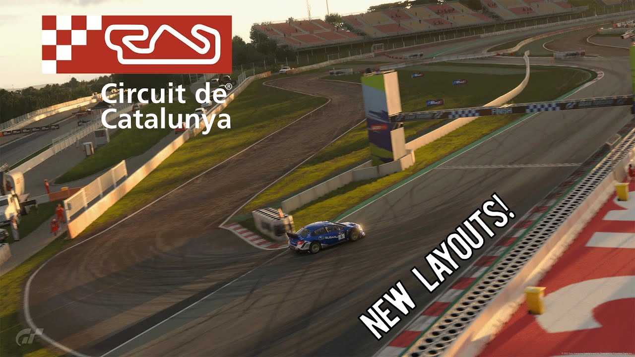 [GT7] Circuit de Barcelona-Catalunya - New Layouts (Hot Laps) - YouTube