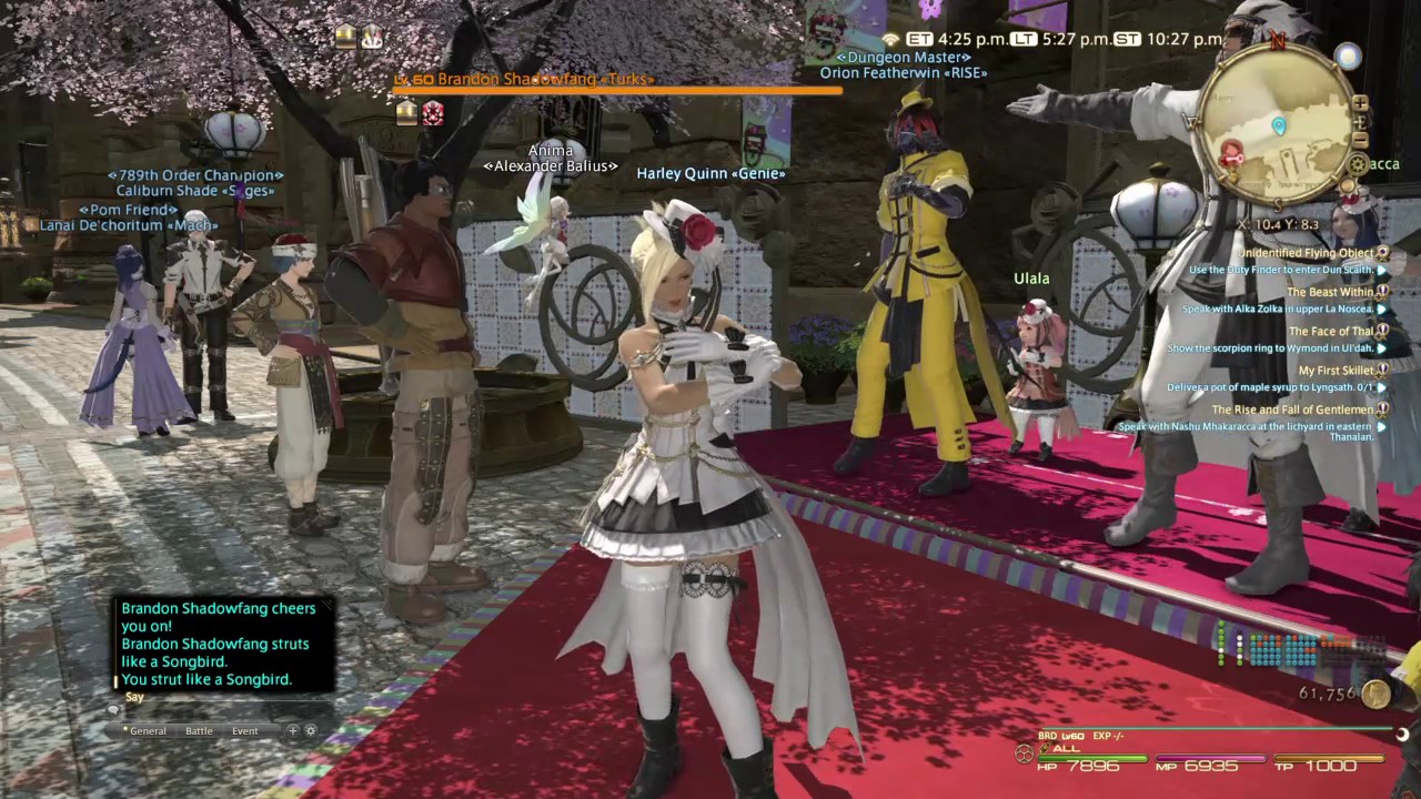 FINAL FANTASY XIV Lady's Day with Harley Quinn Mid server - YouTube