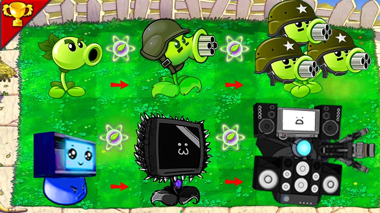 Plants Vs Zombies : Green Team Mutant Peashooter Use Plant Food And ...